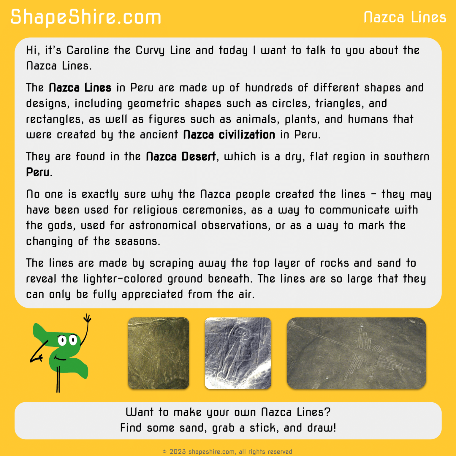 Let’s learn about the Nazca Lines - ShapeShire