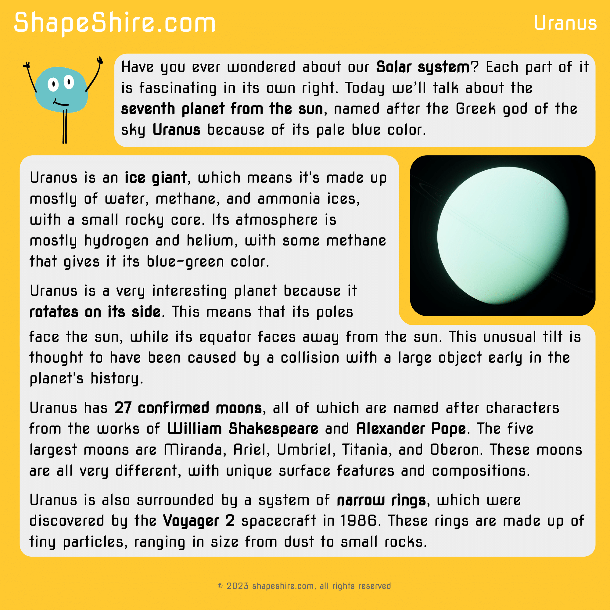 Let’s learn about Uranus - ShapeShire